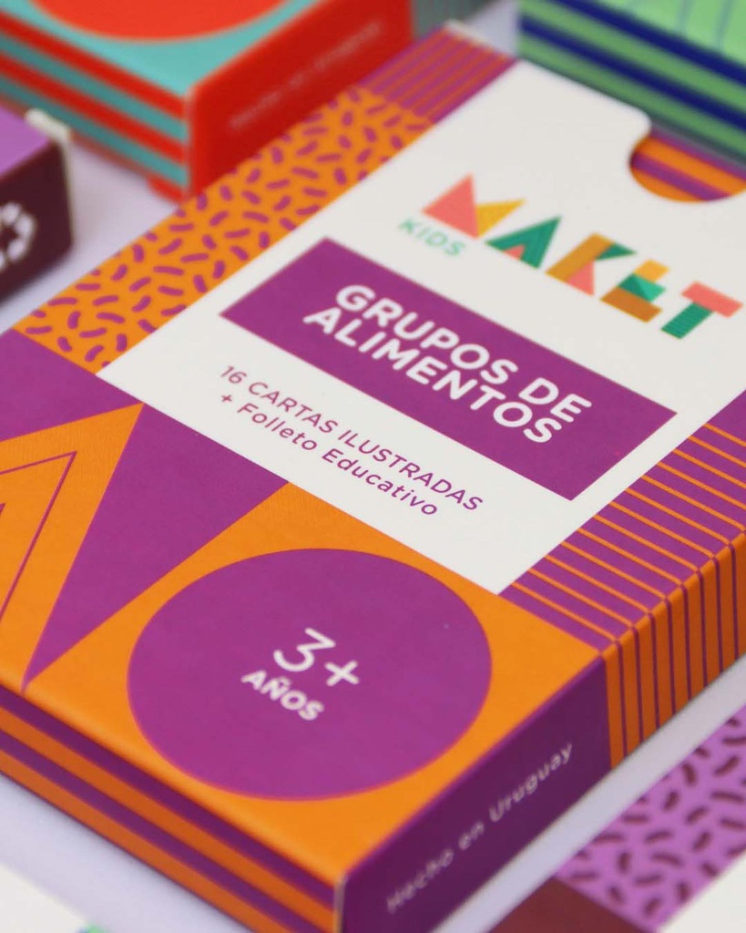 Juego de cartas Memory grupo de alimentos MAKET KIDS | Peekaboo